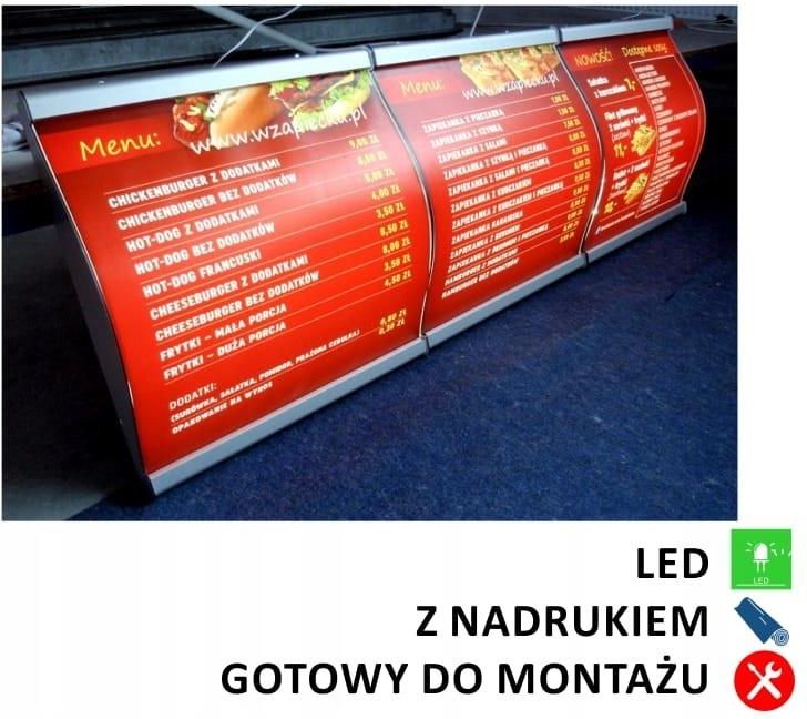 Menuboard Led 50x50cm reklama tablica menu kebab - Ceny i opinie - Ceneo.pl
