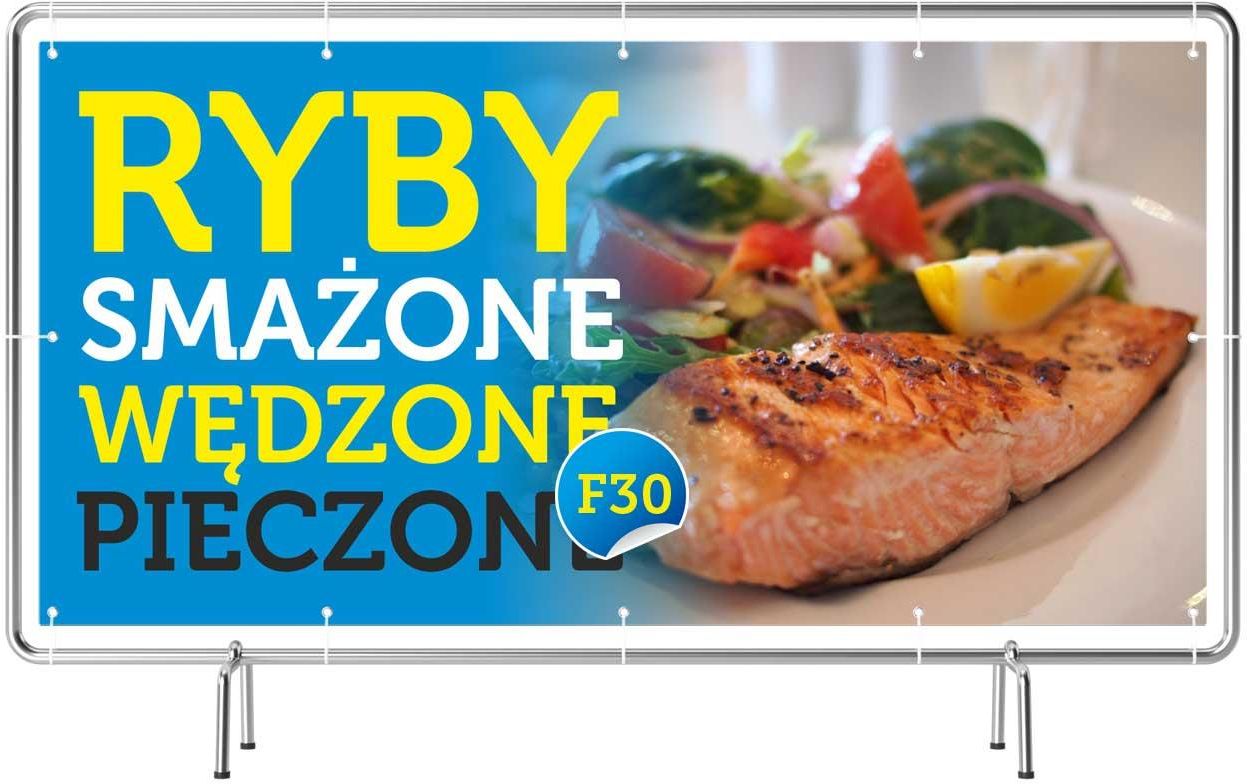 Baner Reklama 2,5x1,2m Smażalnia Ryb Restauracja - Ceny i opinie - Ceneo.pl