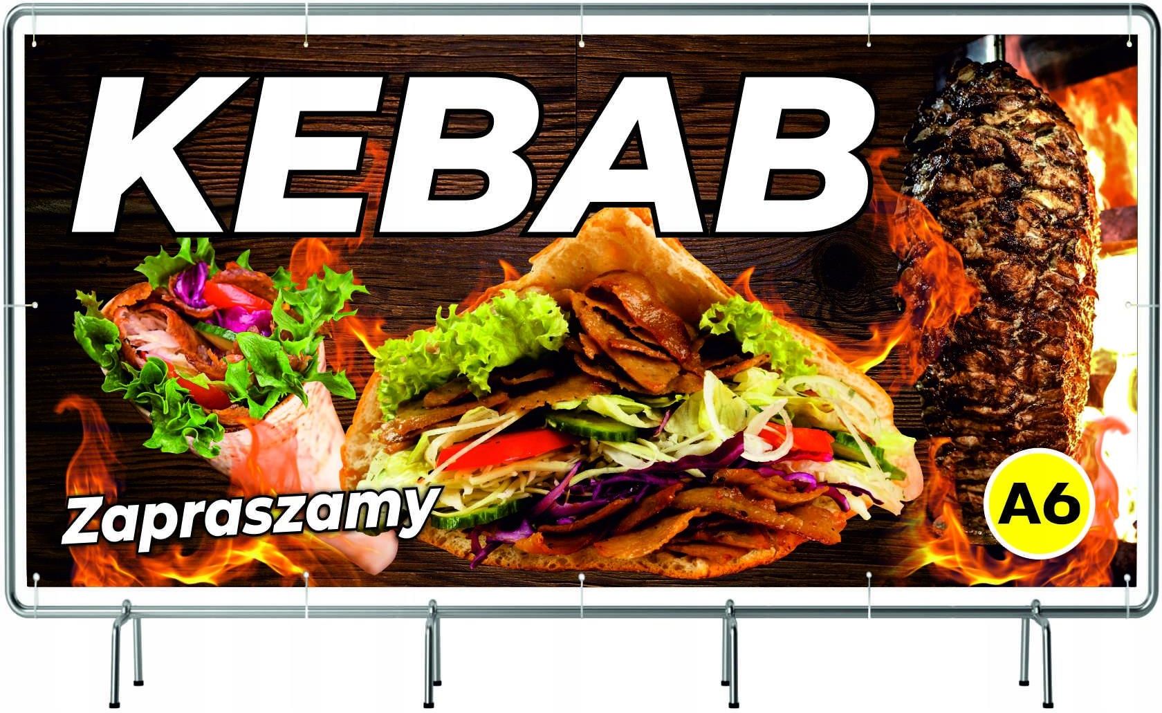 Baner Reklamowy 2x1m Kebab - Ceny i opinie - Ceneo.pl