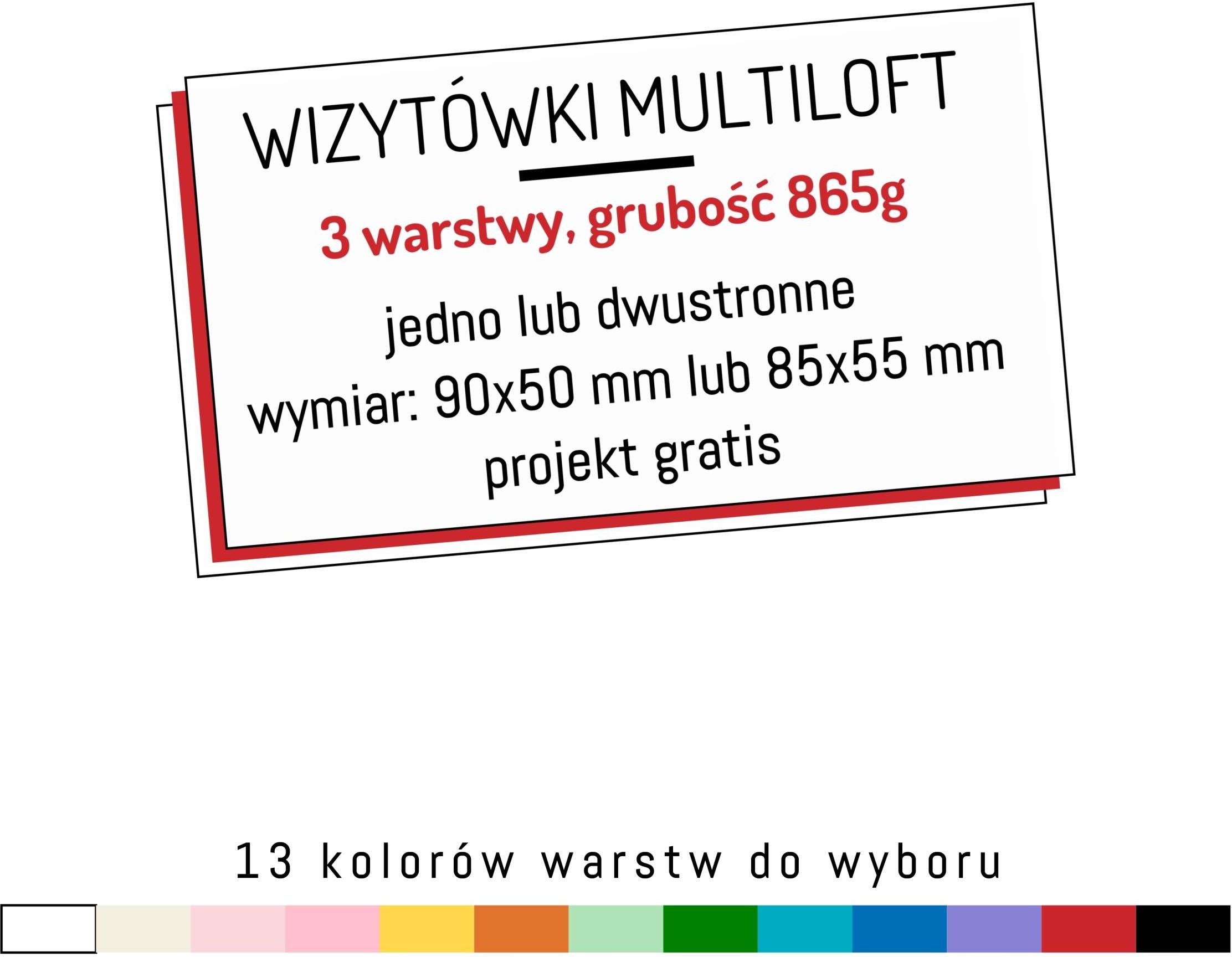 Wizytówki Multiloft 3 warstwy 865g Bardzo Grube - Ceny i opinie - Ceneo.pl