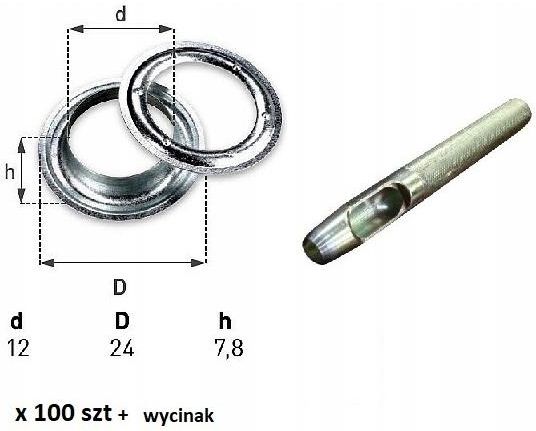Oczka 100 szt do plandeki fi12 wycinak - Ceny i opinie - Ceneo.pl