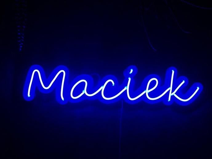 Nmaciekwz Neon Led Flex Napis Maciek Pvc 657X150MM - Ceny i opinie ...