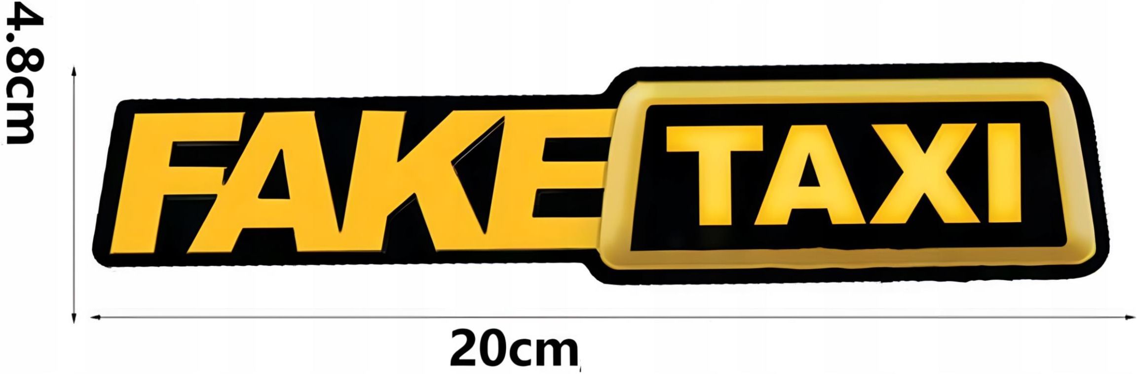 Odz Naklejka Na Samochód Nalepka Wlepka Fake Taxi 20Cm - opinie i ceny ...