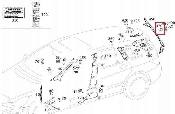 Mercedes W164 W251 Spinka Tapicerki Kolek Oe - Opinie i ceny na Ceneo.pl