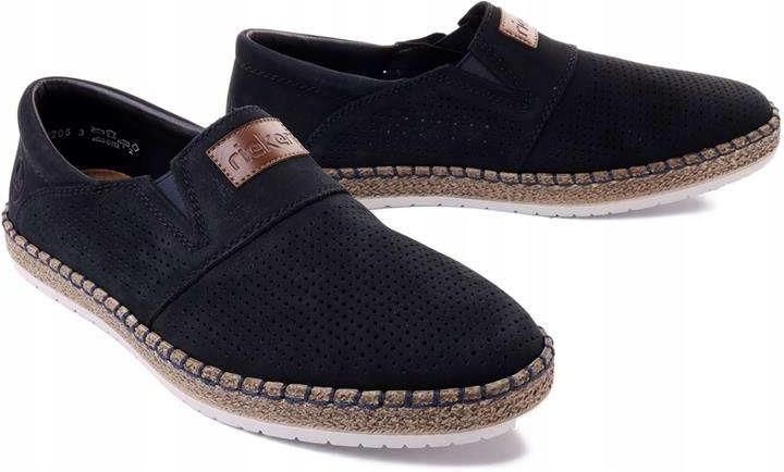 Półbuty letnie męskie Rieker B5256-14 blue r44 - Ceny i opinie - Ceneo.pl