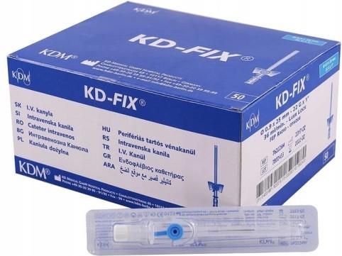 Drobne akcesoria medyczne Kd-Medical Kdm Kdm - Kaniula Kd-Fix G22 0,9 ...