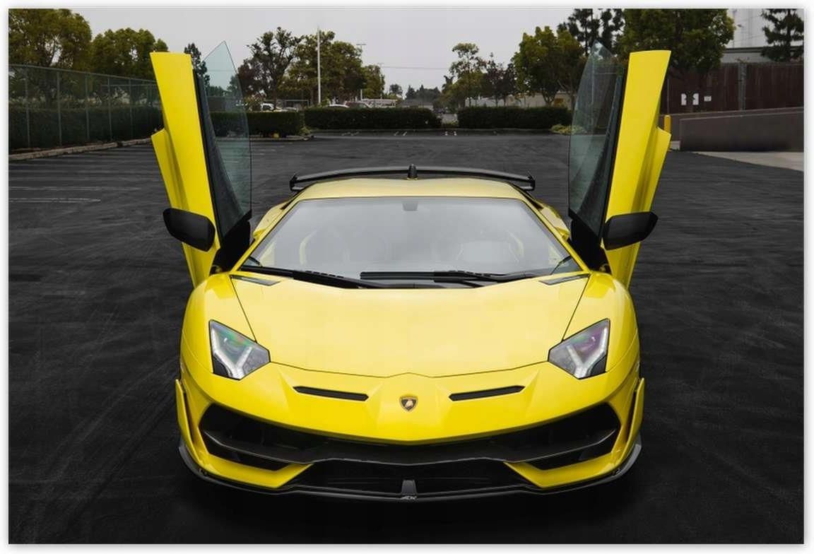 ZeSmakiem 104x70 Żółte Sportowe Auto L4Mb0 - Opinie i ceny na Ceneo.pl