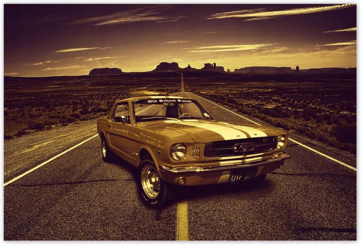 ZeSmakiem 104x70 Ford Mustang Old School - Opinie i ceny na Ceneo.pl