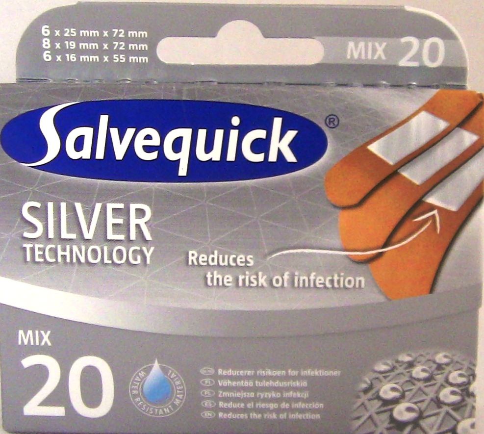 SALVEQUICK SILVER Plaster z opatrunkiem 20 szt. - Opinie i ceny na Ceneo.pl