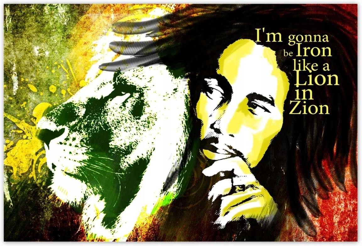 ZeSmakiem 104x70 Bob Marley Lion In Zion - Opinie i ceny na Ceneo.pl