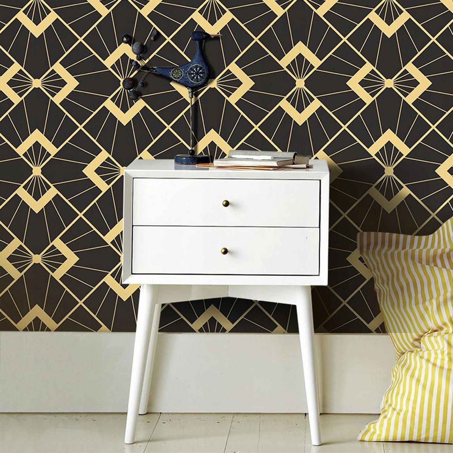 Coloray Flizelina Żółte Kształty 152x104 - Opinie i ceny na Ceneo.pl