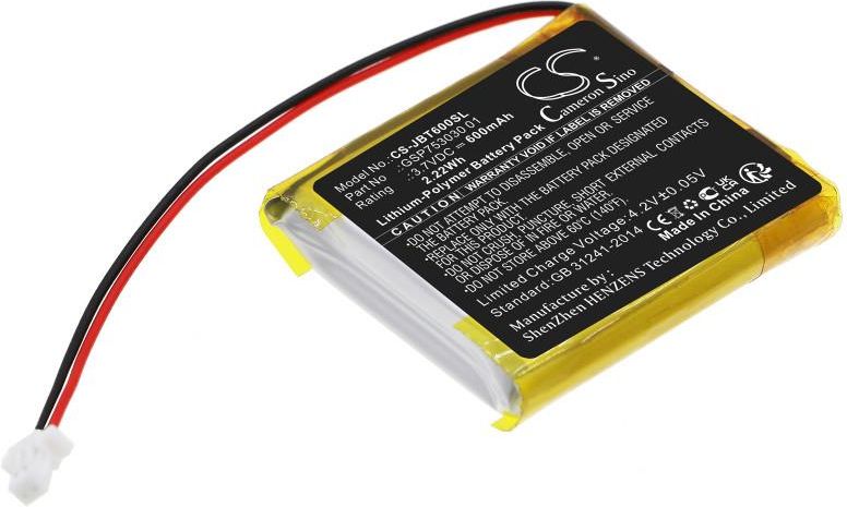 Cameron Sino JBL T600 BT / GSP753030 01 600mAh 2.22Wh Li-Polymer 3.7V ...
