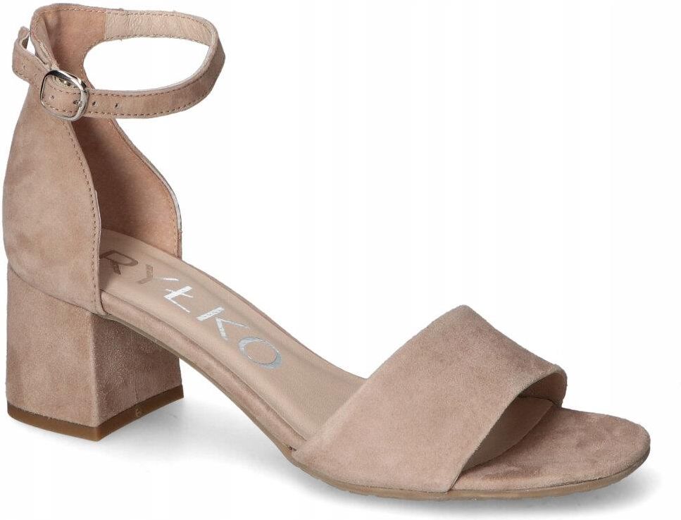 Sandały Ryłko 5DBJ5_R5_4RG Beżowe zamsz 37 - Ceny i opinie - Ceneo.pl