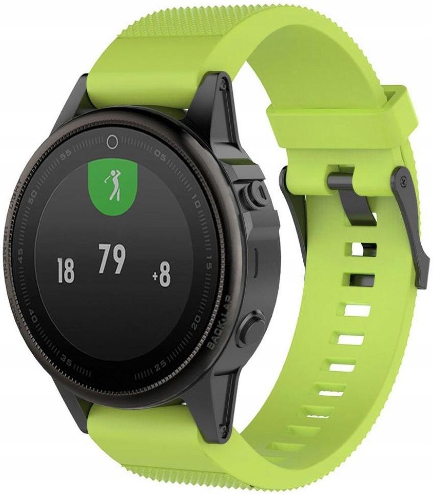 Tech-Band Tech Band Techband Zielony Silikonowy Pasek Garmin Fenix 6S ...