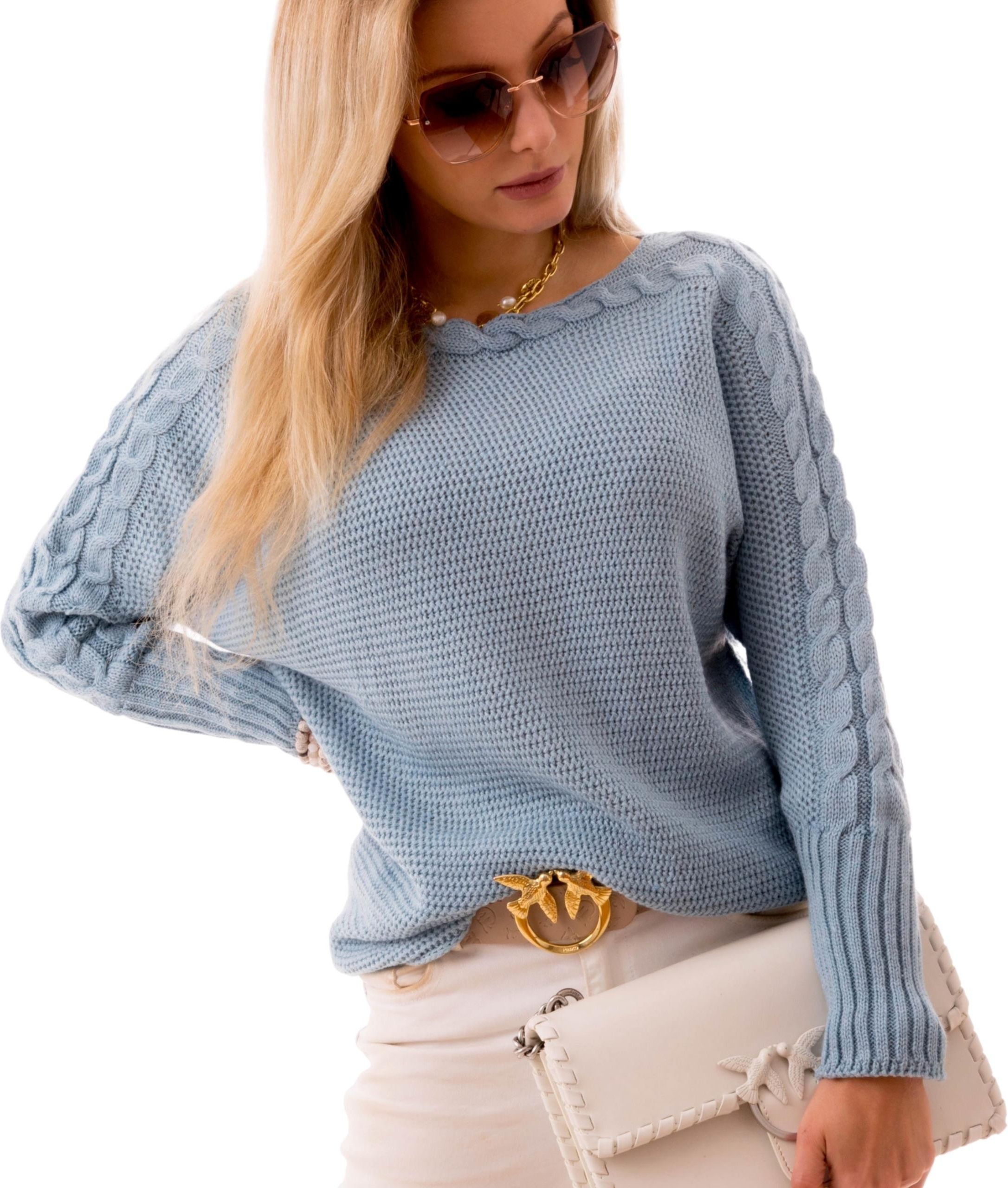 Stylowy Milutki Sweter Damski Warkocz - Ceny i opinie - Ceneo.pl