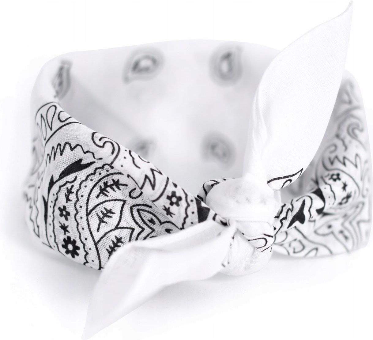 Bandana bandamka Chusta apaszka 100% Bawełna biała - Ceny i opinie ...