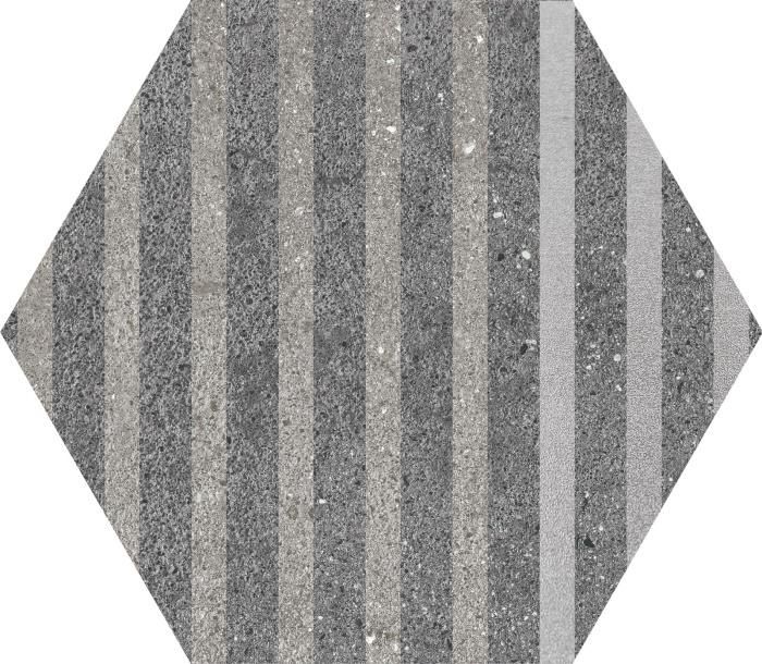 Płytki Tau Ceramica Hiszpania Integra Hex Dc. Sixtone Graphite 19,8x22 ...