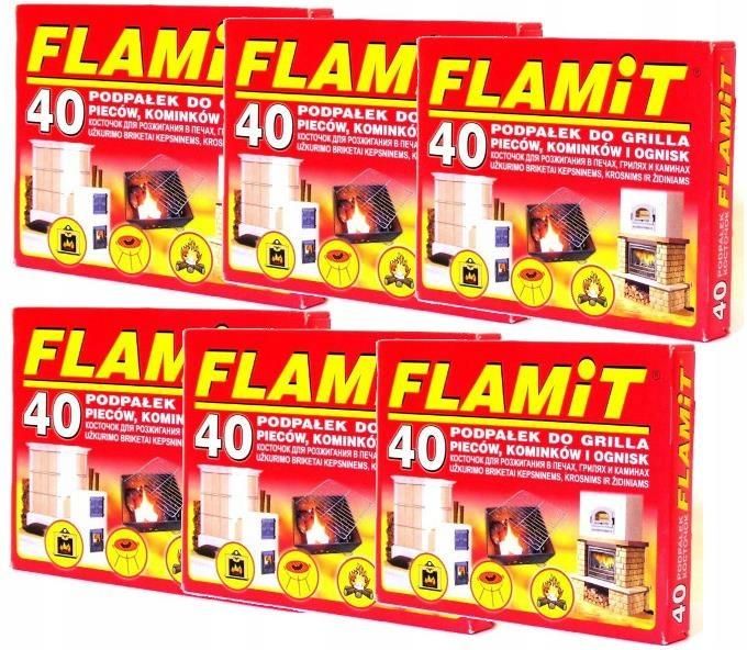 Materiały opałowe Flamit Podpałka 40 Kostek 6szt. - Opinie i ceny na ...