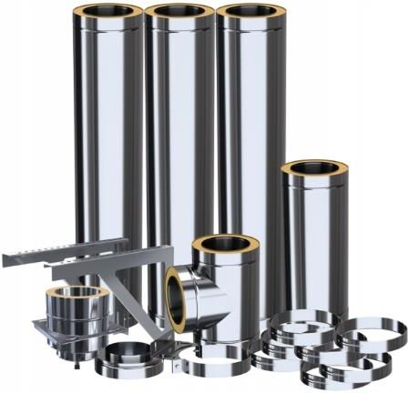 System kominkowy Kratki Komin Systemowy Fi200 Dwuścienny Na Wspornik - Opinie i ceny na Ceneo.pl