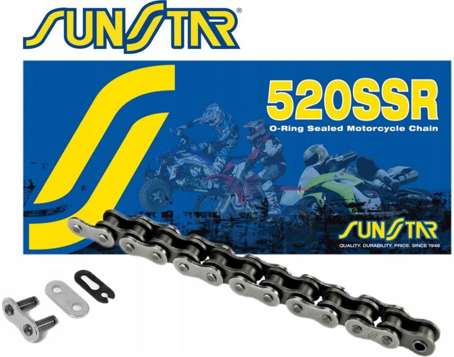 Sunstar Łańcuch 520 Ssr 114N O-Ring Z Zapinką Ss520Ssr-114N - opinie i ceny na Ceneo.pl