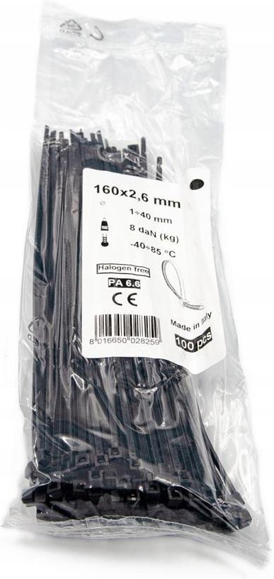 Em Group Opaska Kablowa 160X2,6 Czarna Uv 100Szt. 5306Q (Bmn1625Q ...