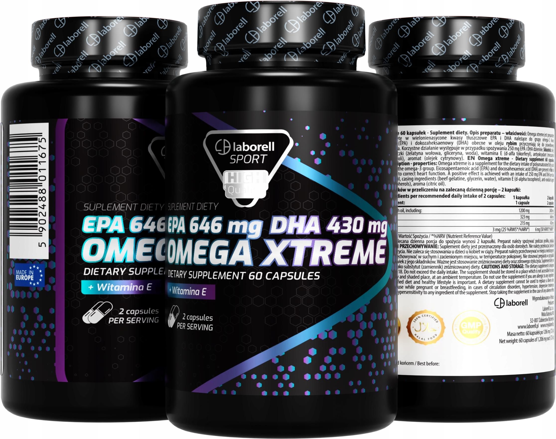 Laborell Omega 3 2400Mg Oleju 646 Epa 430 Dha - Opinie i ceny na Ceneo.pl