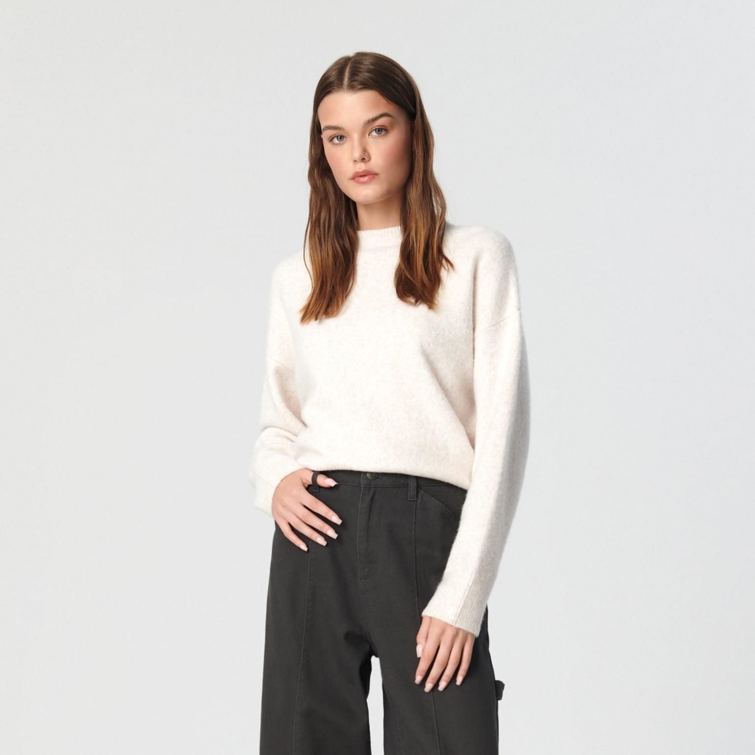 Sinsay - Sweter z wełną - Kremowy - Ceny i opinie - Ceneo.pl