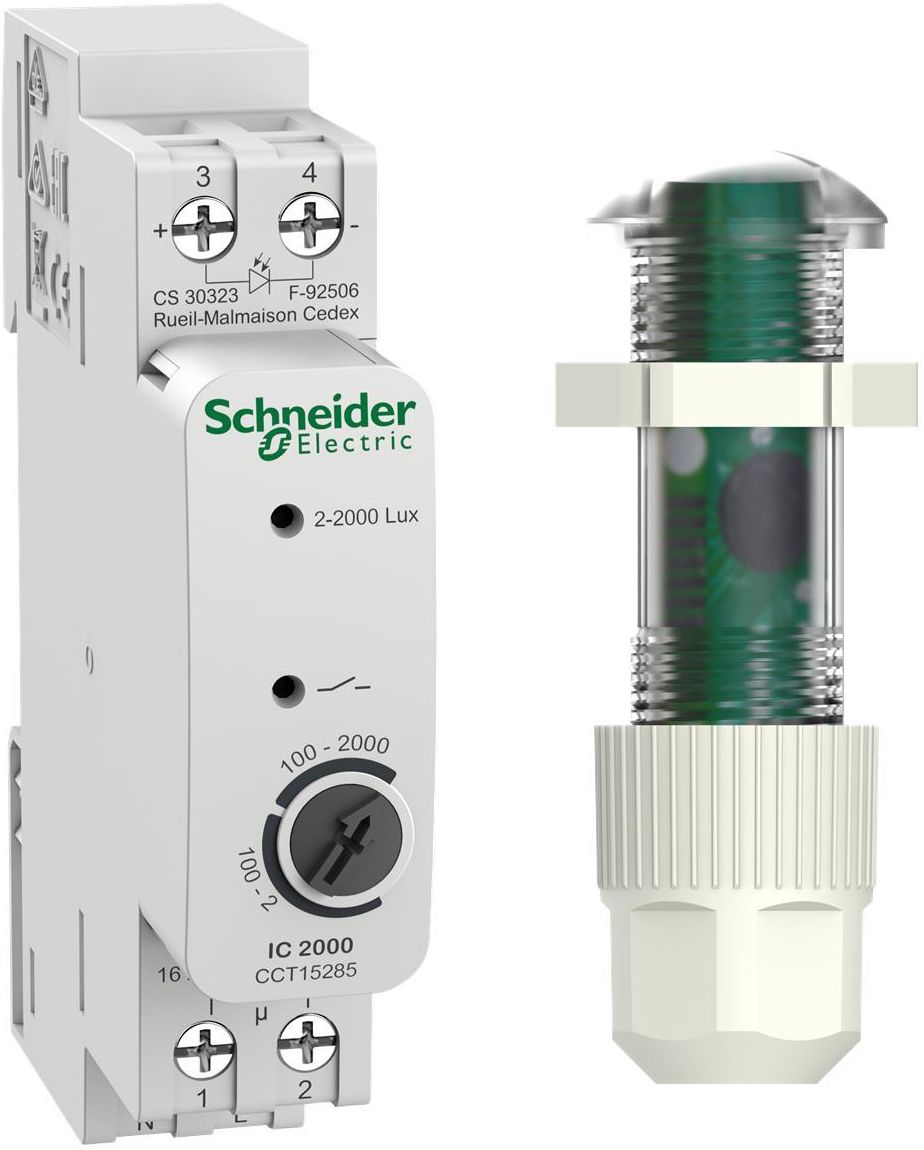 Schneider Analogowy Łącznik Zmierzchowy Ic2000 1-Kanałowy 2-2000 Lux ...