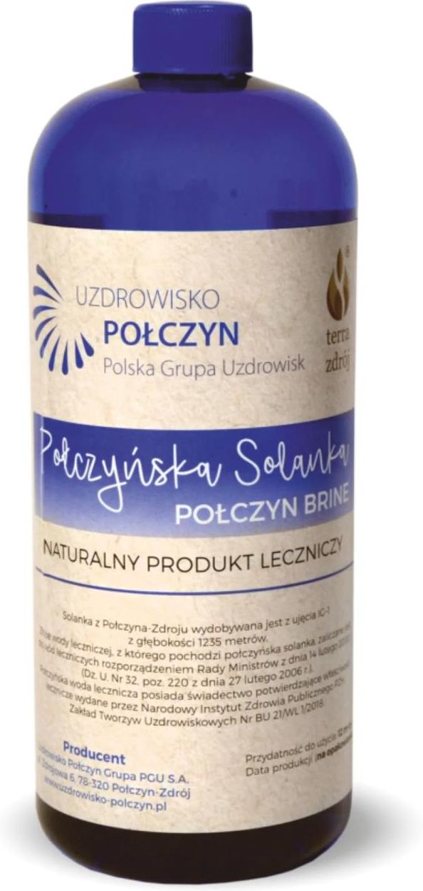 Preparat medycyny naturalnej Kraven Terra Zdrój Solanka Połczyńska 1L ...