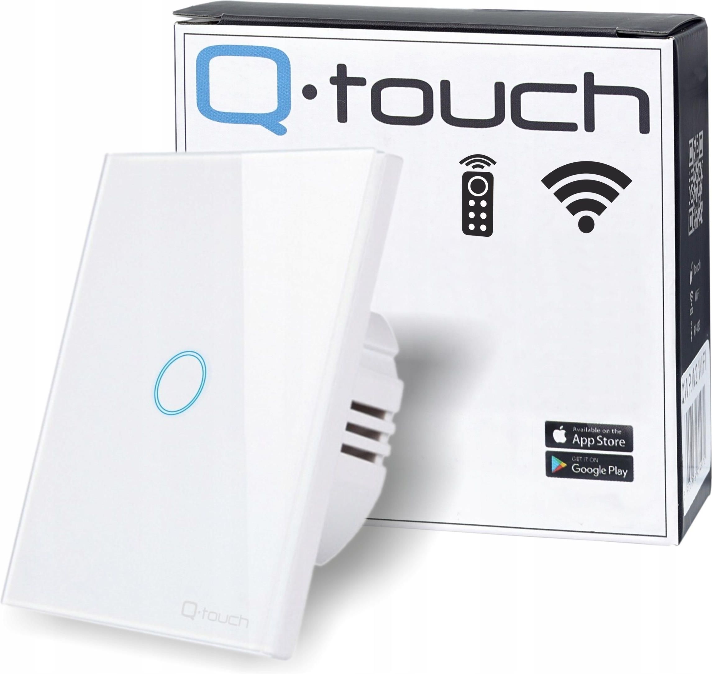 Qtouch Dotykowy Włącznik Światła Pojedynczy Szklany Wifi - Opinie i ceny na Ceneo.pl