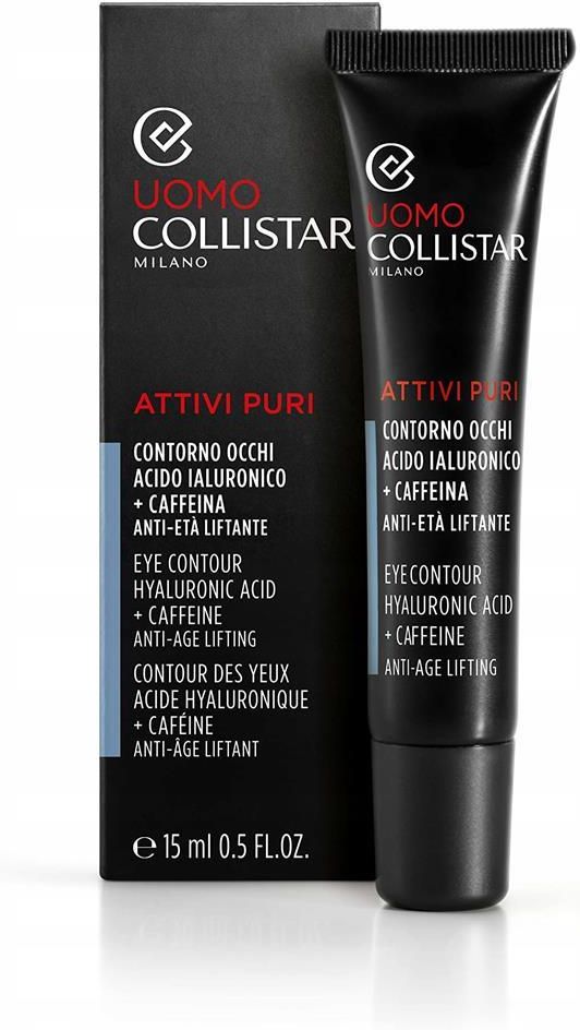 Collistar Linea Uomo Attivi Puri Eye Contour Hyaluronic Acid + Caffeine ...