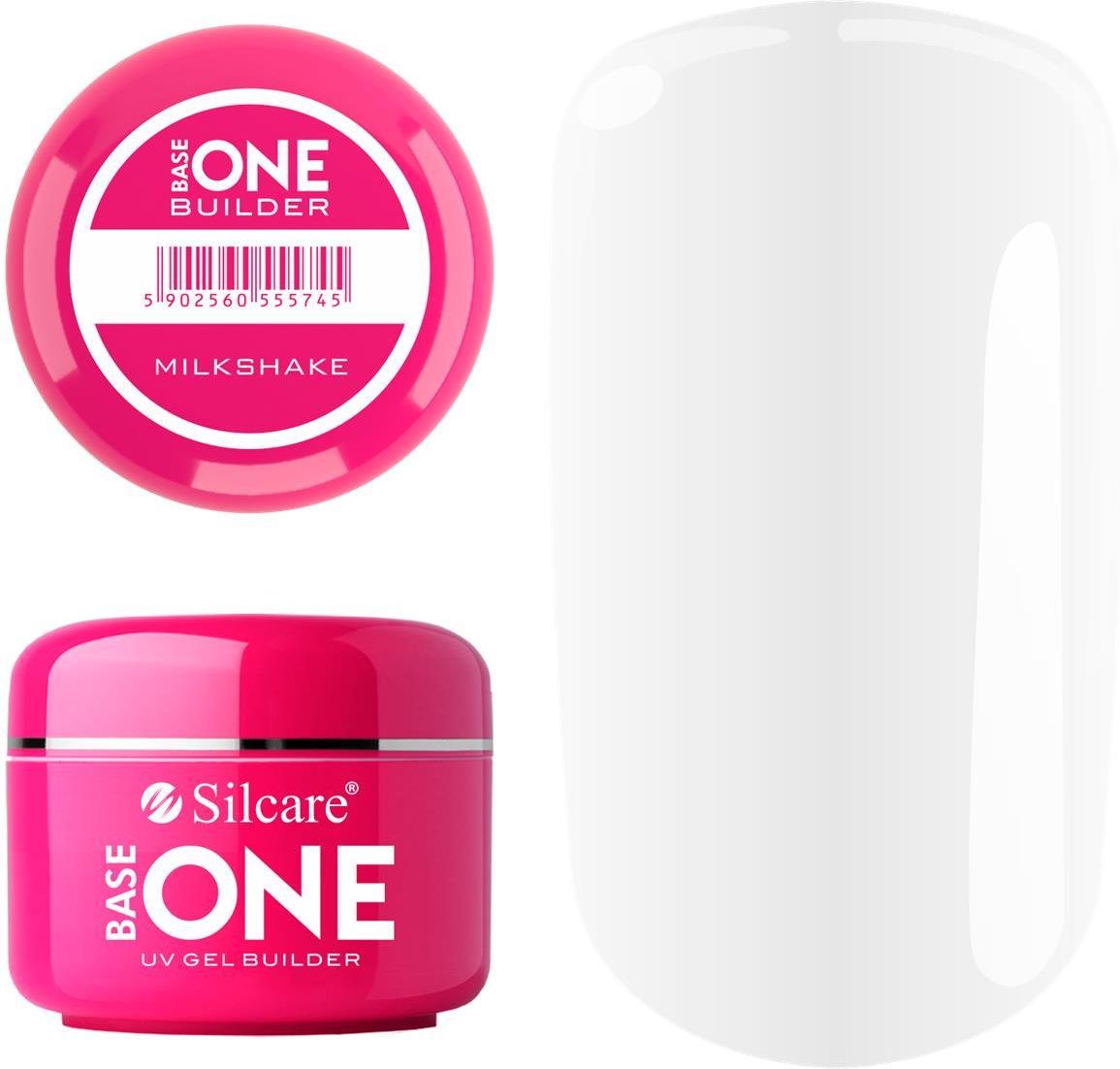 Silcare Base One Builder Gel Uv Żel Budujący Do Paznokci Milkshake 50G ...