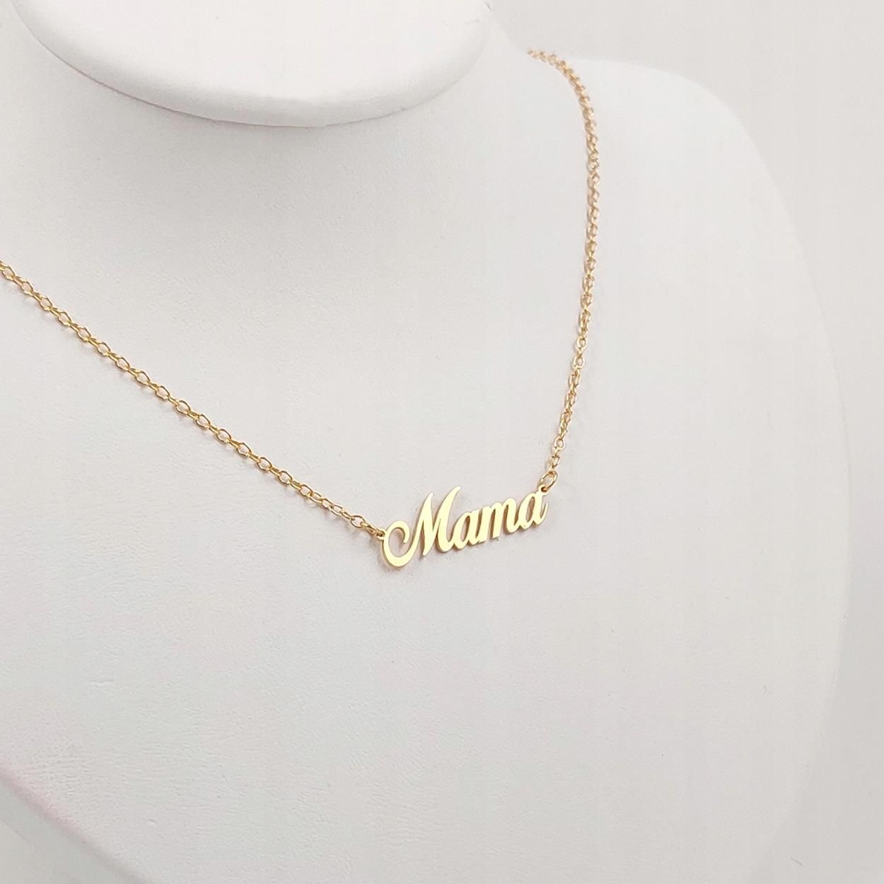 Zana Design Złoty Naszyjniki Z Imieniem Imie Grubsze Litery - Ceny i ...