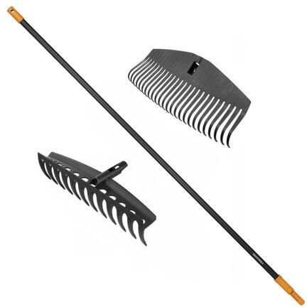 Fiskars Zestaw Uniwersalne Grabie + Do Liści Szerokie Trzonek Grabi ...
