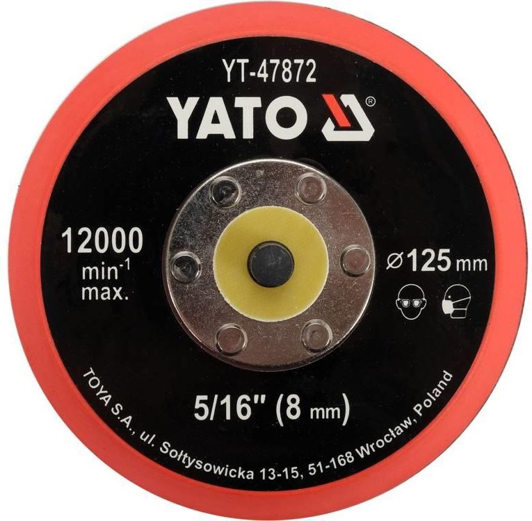 Yato Dysk Talerz Polerski Z Rzepem 125Mm 5/16 YT47872 - Opinie i ceny na Ceneo.pl