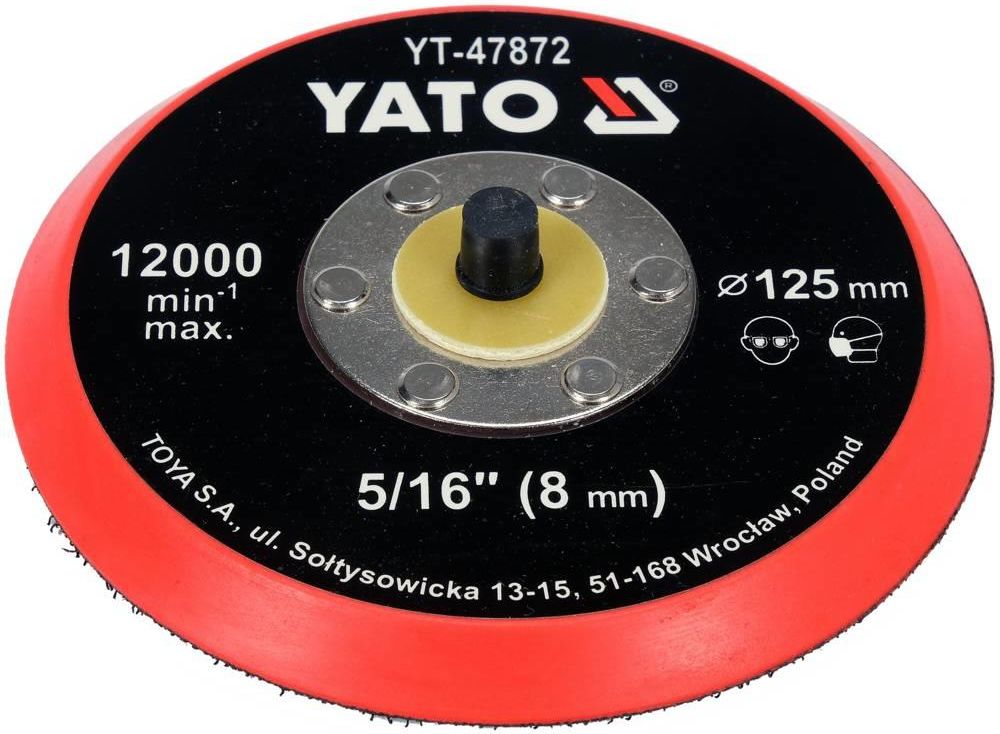 Yato Dysk Talerz Polerski Z Rzepem 125Mm 5/16 YT47872 - Opinie i ceny na Ceneo.pl