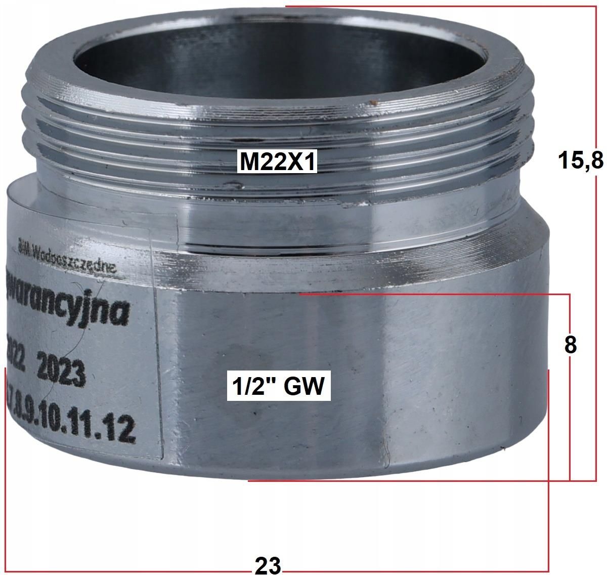 Bim Wodooszczędne Redukcja Perlatora Węża 22x1 Gz Na 1/2 Gw - opinie i ceny na Ceneo.pl