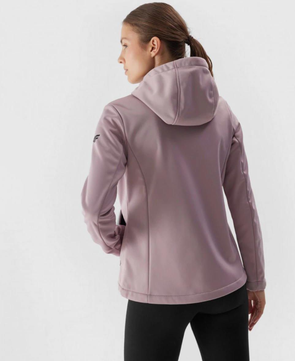 Damski softshell rozpinany z kapturem 4F 4FAW23TSOFF178 - różowy - Ceny ...
