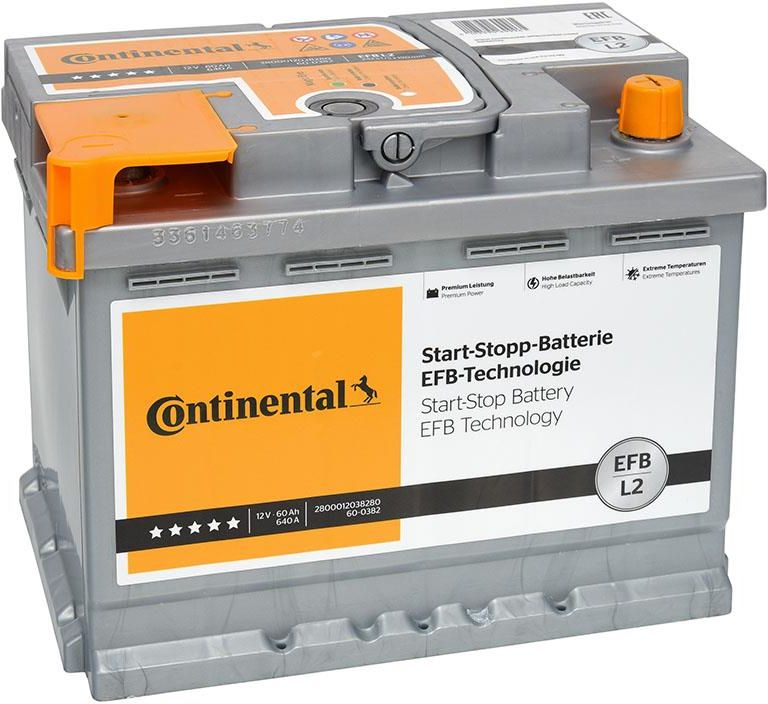 Continental Akumulator 60Ah 12V 640A Efb L2 Start Stop - opinie i ceny ...