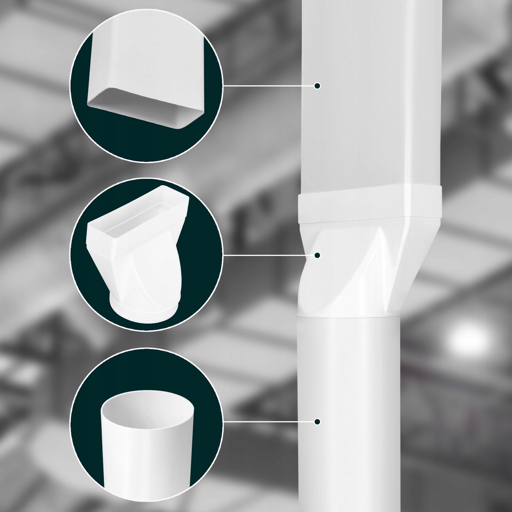 Kotarbau Łącznik Kanałów 204X60 Przekroju Zmiennego Fi125Mm N863 ...