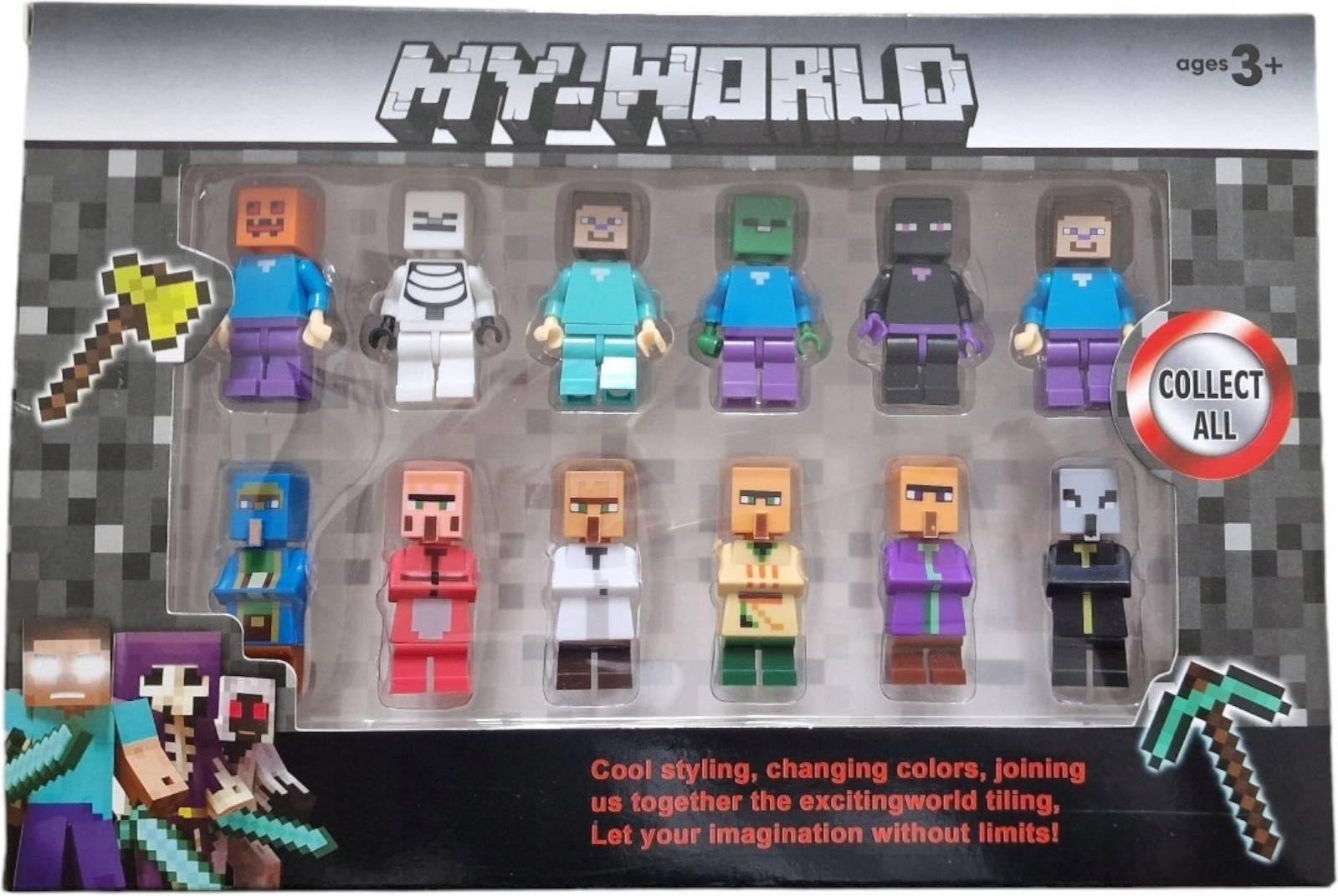 Toys My World Minecraft Klocki Figurki Zestaw 12Szt. - ceny i opinie ...