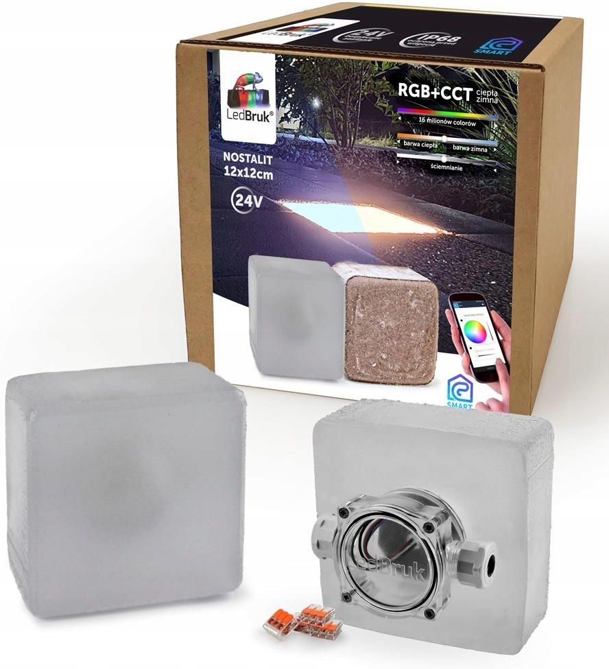 Ledbruk Świecąca Kostka Brukowa Led 12X12 Rgb+Cct 00324Vrgb+Cct - Ceny ...