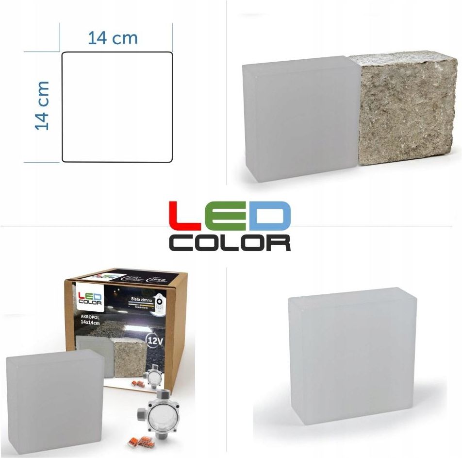Ledcolor 20X Świecąca Kostka Brukowa Led Akropol 14X14 Bd 20 Klc ...