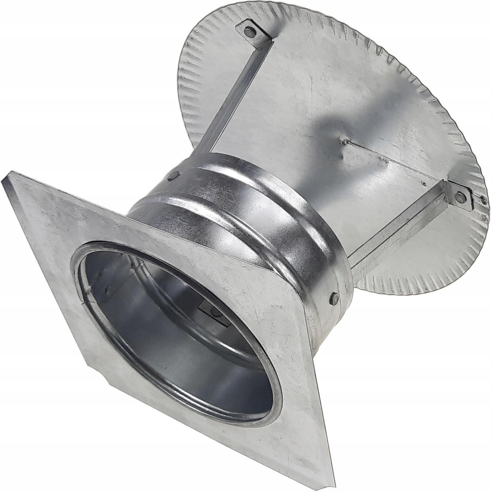 System kominkowy Metalstyl Kominek Wentylacyjny Z Podstawą Ocynk 130mm ...