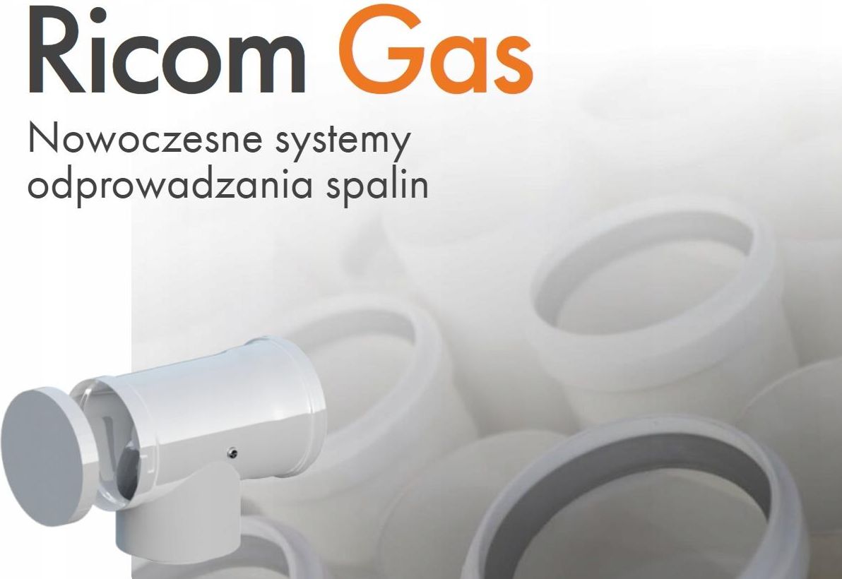 System kominkowy Ricom Kolano Koncentryczne 60/100 87° Pp-Al ...