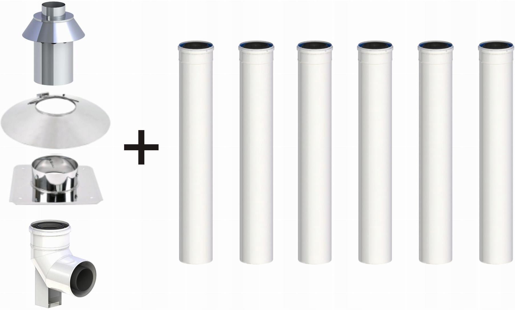 System kominkowy Tecnovis Gmbh Komin Koncentryczny Pp Sps Ø 80/125 6 Rur - Opinie i ceny na Ceneo.pl