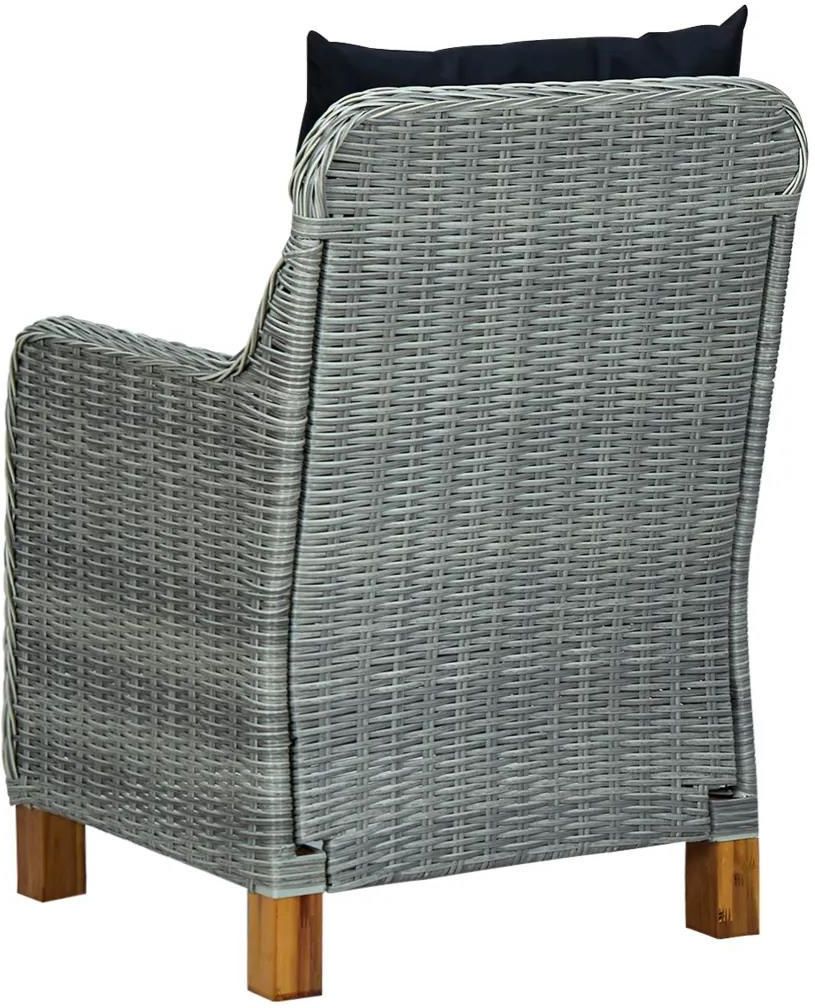 Zestaw mebli ogrodowych Vidaxl Zestaw Mebli Ogrodowych Jasnoszary ...