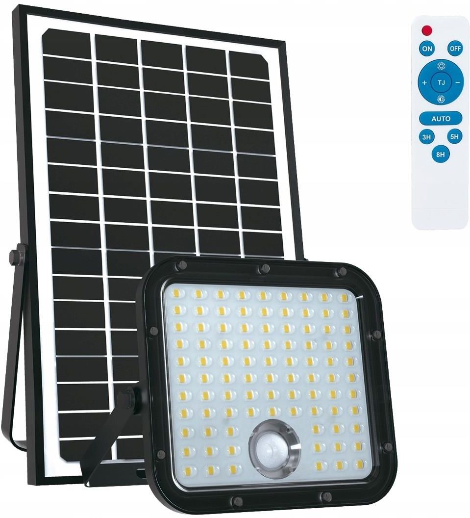 Lampa warsztatowa Elektrosalon Naświetlacz Solarny Led 30W Halogen Na Pilota LEDYKFNSC30NB ...
