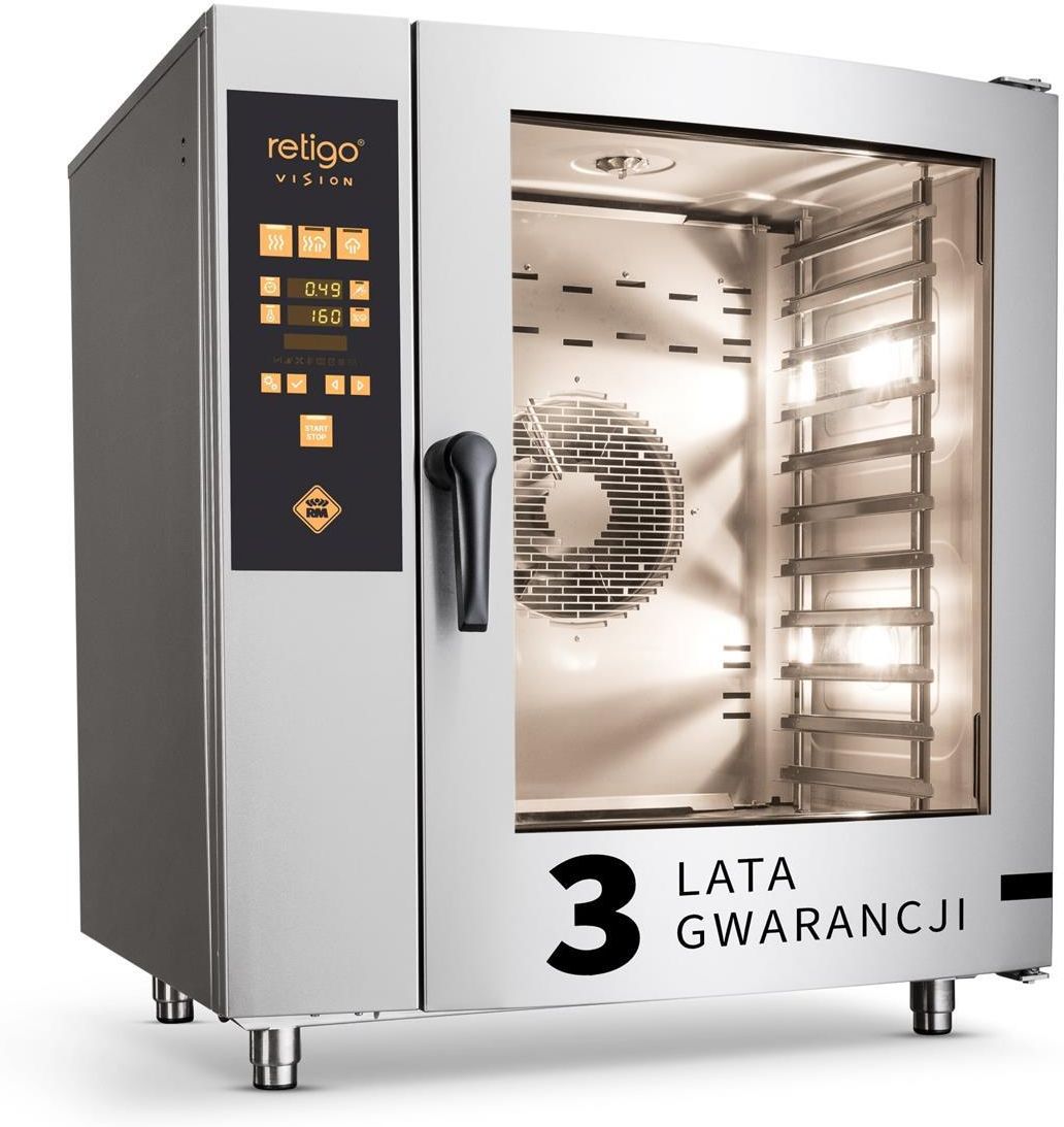 Retigo Piec Konwekcyjno-Parowy Natryskowy Z Systemem Myjącym 10 X Gn 1/ ...