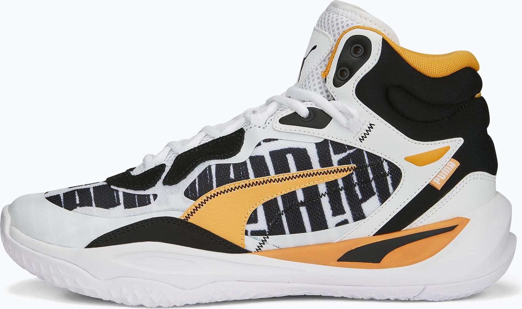 Buty Do Koszykówki Męskie Puma Playmaker Pro Mid Block Party Puma White ...